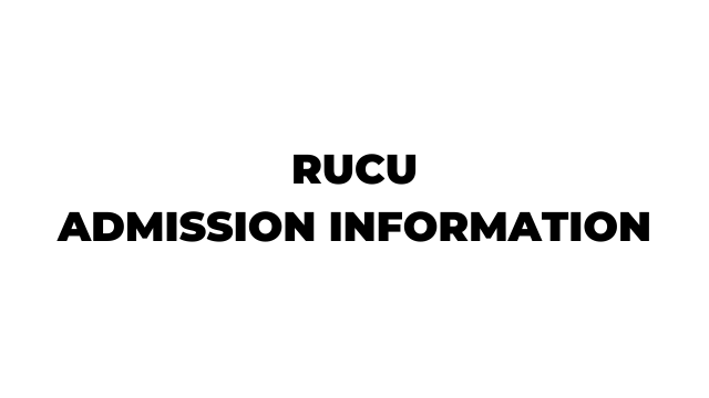 RUCU Admission information – Ruaha Catholic University 2026-2027