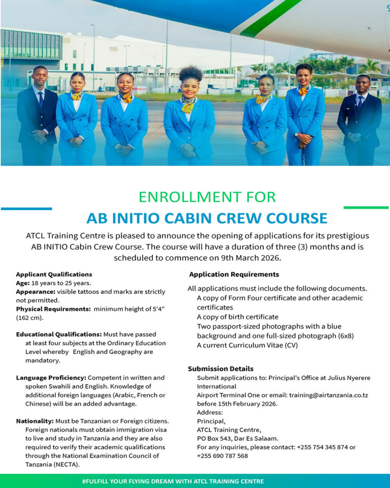 Cabin Crew Training at Air Tanzania (ATCL)