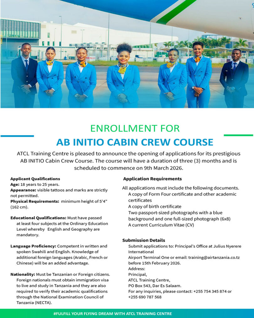 Cabin Crew Training at Air Tanzania (ATCL)